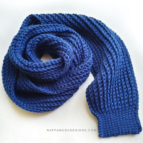 Ravelry: Easy Ribbed Scarf pattern by Raffaella Tassoni