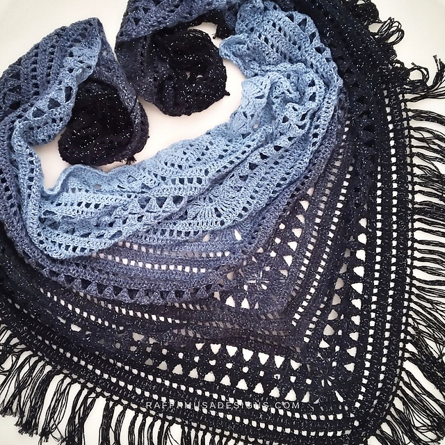Ravelry: Triangles & Cones Shawl pattern by Raffaella Tassoni