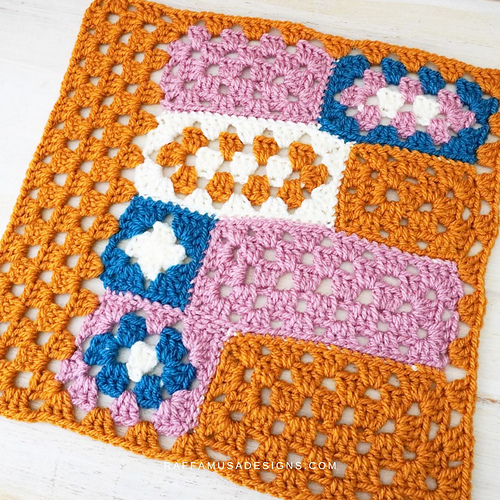 Ravelry: Rectangle Patchwork Square pattern by Raffaella Tassoni
