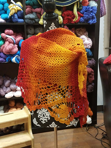 Ravelry: Dawn in the Woods Shawl pattern by Elaine Phillips