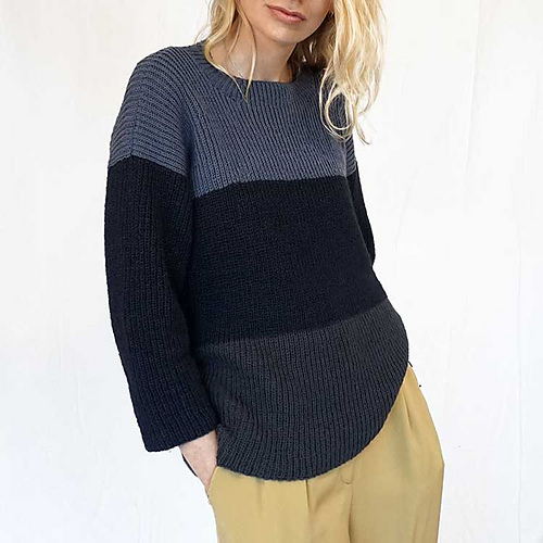 Ravelry: You & Me Color Block Sweater pattern by Sus Gepard