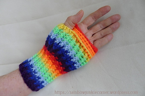 Ravelry: Cosy Rainbow Mittens pattern by Rainbow Junkie