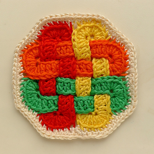 Ravelry: Octagonal Celtic Coaster pattern by Rainbow Junkie
