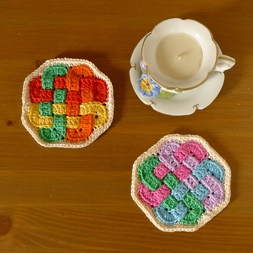 Ravelry: Octagonal Celtic Coaster pattern by Rainbow Junkie