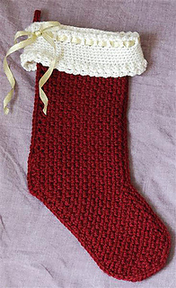 Ravelry: Baby Boy's First Christmas Stocking pattern by Priscilla Hewitt