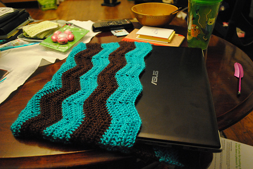 Ravelry: Chevron Laptop Case pattern by Kelley Freeman