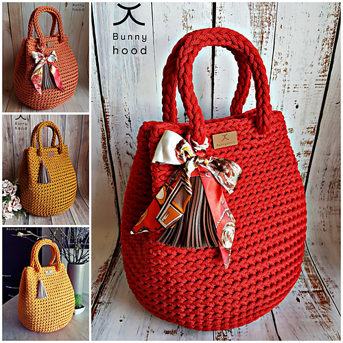 Ravelry: Dew Drop Bag Medium Size pattern by Rasa Baceviciute-Triusinskiene