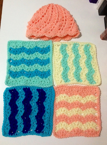 Ravelry: Ocean Waves KAS Block pattern by Diana Troldahl