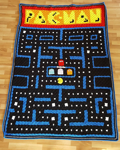 Ravelry: PacMan CAL Blanket pattern by Chaos And Chop Suey