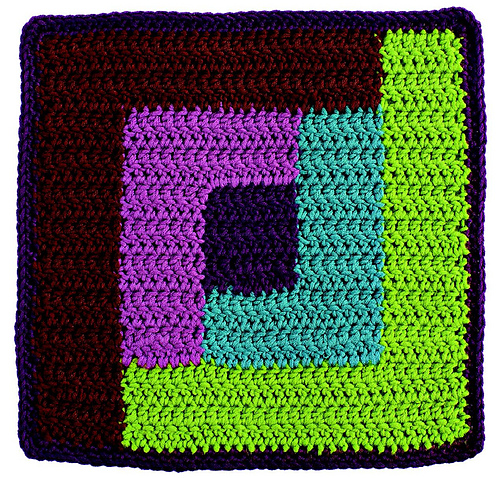 Ravelry: Square 4: Log Cabin pattern by Laurinda Reddig