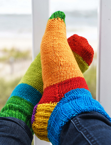 Ravelry: Top-Down Socks pattern by Mary Ellen Litzinger and Cynthia Spencer