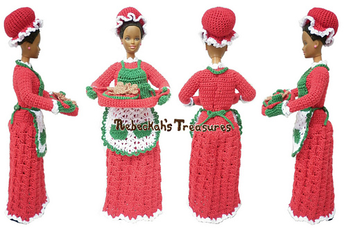 Ravelry: Mrs. Claus for Fashion Dolls pattern by Rebeckah Ferger