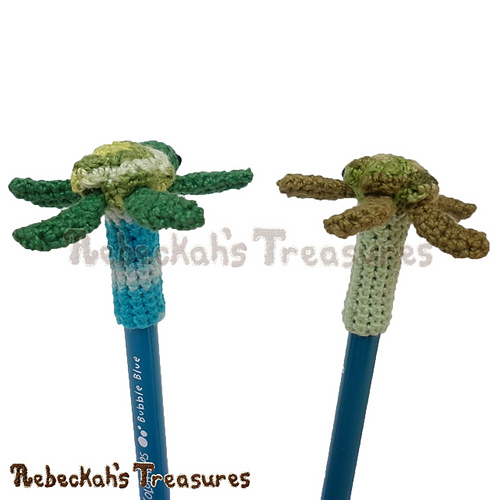 Ravelry: Pencil Topper Turtle Friend pattern by Rebeckah Ferger