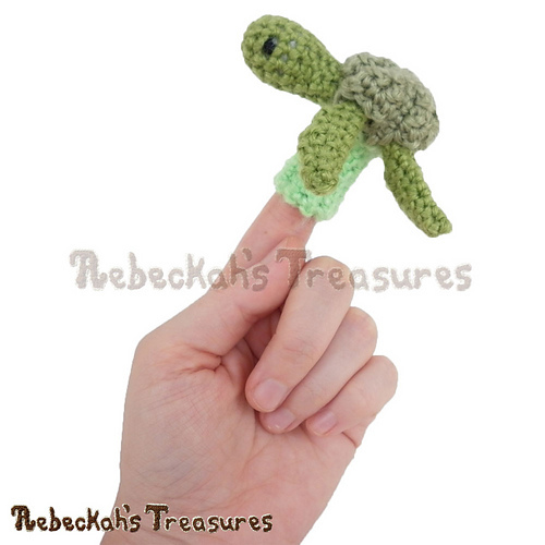 Ravelry: Finger Puppet Turtle Friend pattern by Rebeckah Ferger