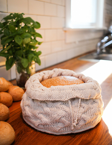 Ravelry: Cabled Braid Bread Warmer pattern by Bekah Knits