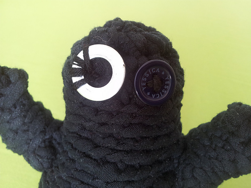 Ravelry: Hug me or else: t-shirt yarn monster! pattern by Recoverista