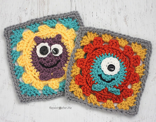 Ravelry: Monster Granny Squares pattern by Sarah Zimmerman