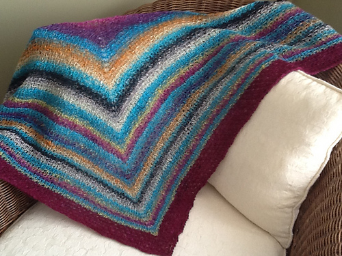 Ravelry: Noro Woven Stitch Shawl pattern by Z apasi