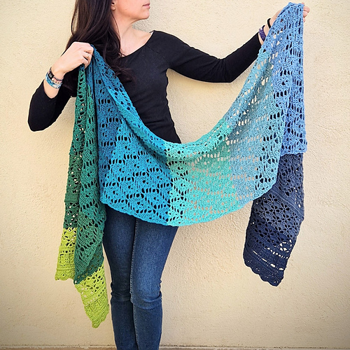 Ravelry: AssamTea Shawl pattern by Red Teapot Atelier