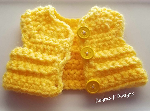 Ravelry: 10" Doll Vest pattern by Regina P Designs