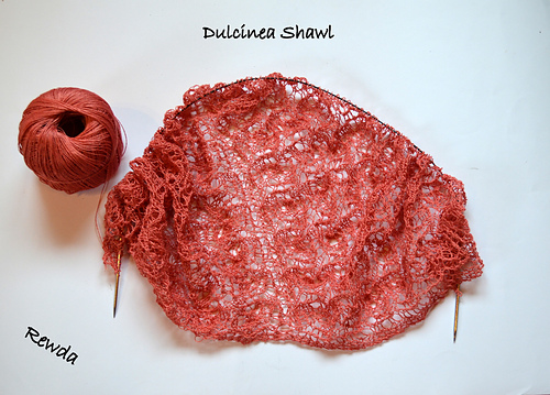 Ravelry: Dulcinea Lace Shawl pattern by Jeanne Vass