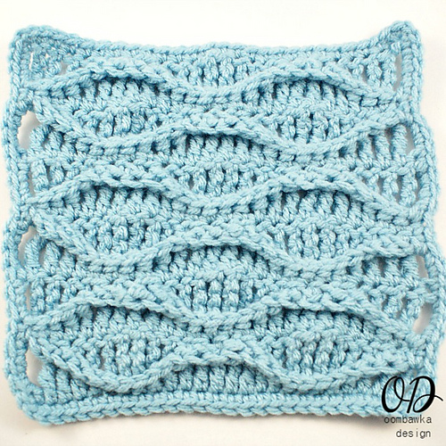 Ravelry: Double Wave Afghan Square pattern by Rhondda Mol (Oombawka Design)