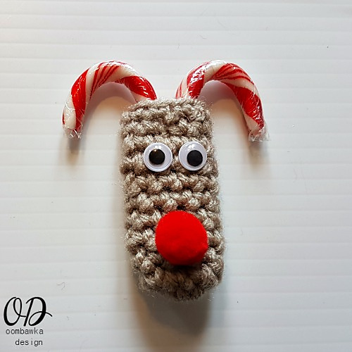 Ravelry: Last Minute Reindeer Candy Cane Holders pattern by Rhondda Mol ...