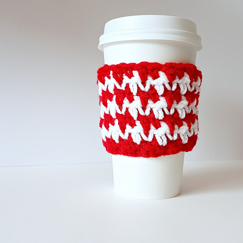 Ravelry: Holiday Spirit Coffee Cup Sleeve pattern by Rhondda Mol ...