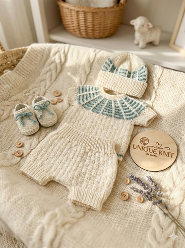 Ravelry: "Isaac" 5 piece set pattern by Caroline Richards