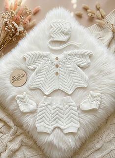 Ravelry: 'Angelica' 4 piece set pattern by Caroline Richards
