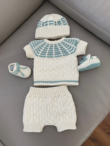Ravelry: "Isaac" 5 piece set pattern by Caroline Richards