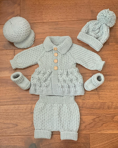 Ravelry: 'Blueberry' 5 Piece set pattern by Caroline Richards