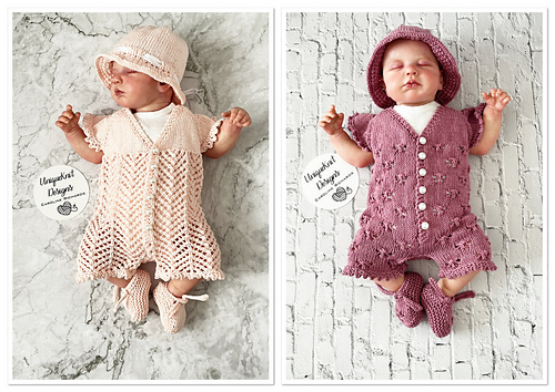 Ravelry: 'Victoria' 3 piece set pattern by Caroline Richards