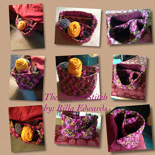 Ravelry: Plum Bedside Caddy pattern by Rilla Edwards