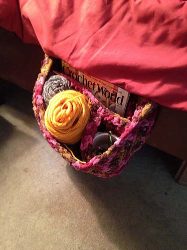 Ravelry: Plum Bedside Caddy pattern by Rilla Edwards
