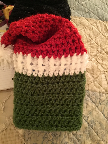 Ravelry: Grinch Tissue Box Cover pattern by Rilla Edwards