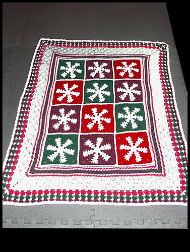 Ravelry: RitaMiller's Snowflake Throw (Sold)