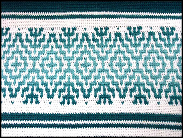 Ravelry: RitaMiller's Nordic Stripes Blanket