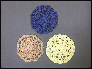 Ravelry: RitaMiller's Lovely Lace Coaster Set