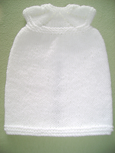 Ravelry: Tiny Angel Gown with Plain Yoke pattern by Christine M Woolley