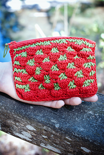 Ravelry: Strawberry Coin Purse pattern by Darla J. Fanton