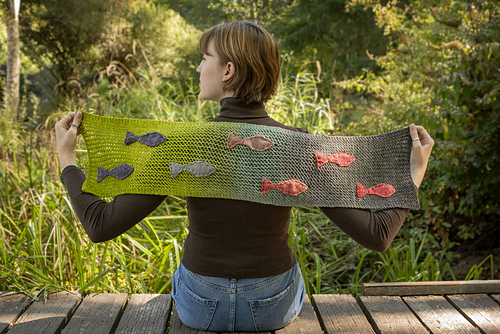 Ravelry: Coho and Lichen Knit Scarf pattern by Dawn Seymour