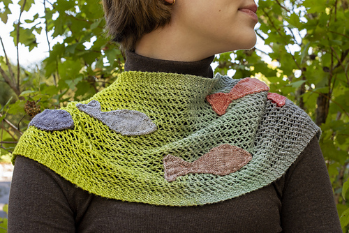 Ravelry: Coho and Lichen Knit Scarf pattern by Dawn Seymour