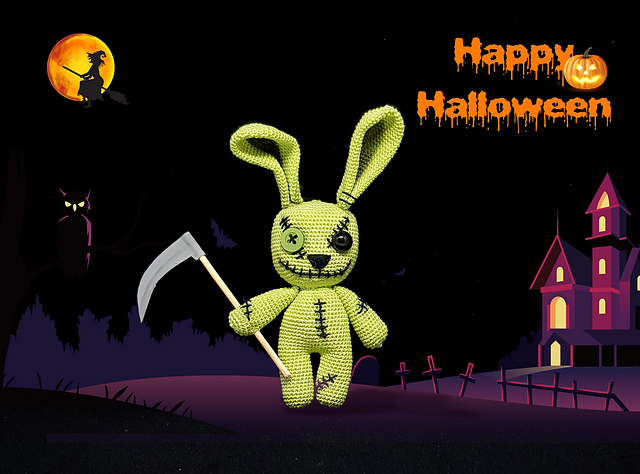 Ravelry: Akumu The Bunny Reaper pattern by Reem Alnader