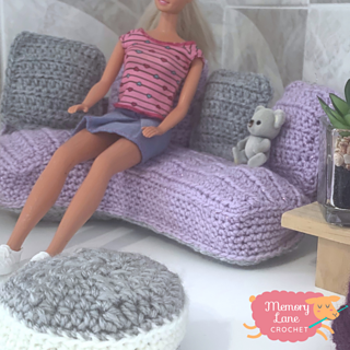 Ravelry: Super cute sofa set fashion doll furniture pattern by Rose Hudd
