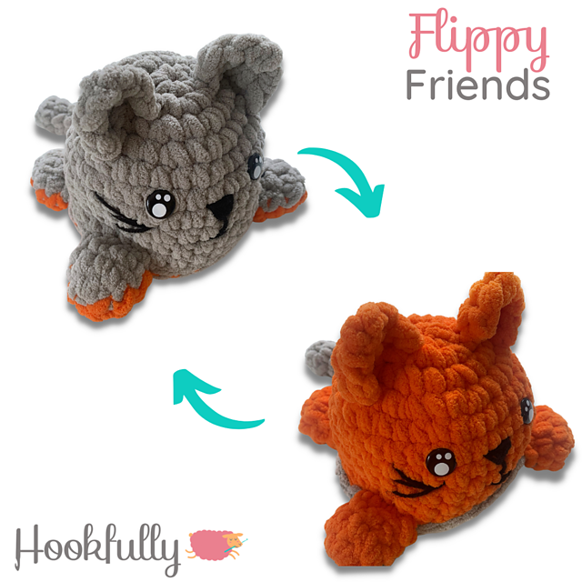 Ravelry: Reversible Cat - Flippy Friends pattern by Rose Hudd