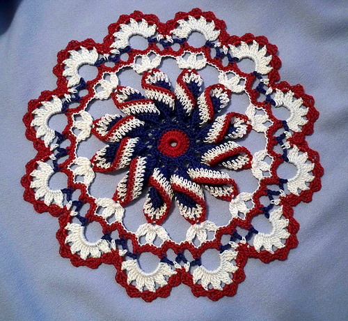 Ravelry: Pretty Pinwheel Doily pattern by Elizabeth Ann White