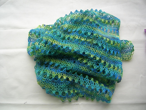 Ravelry: Simple lacy scarf for beginners pattern by Rose Ryder