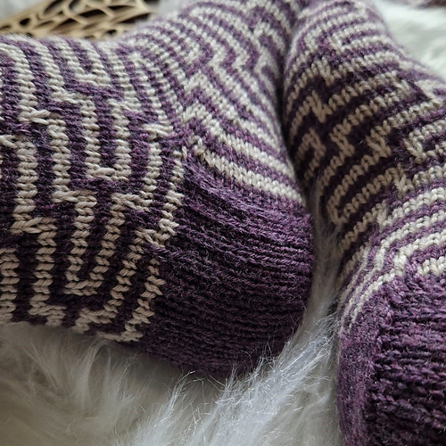 Ravelry: Daedalus DK Socks pattern by Kelly Menzies