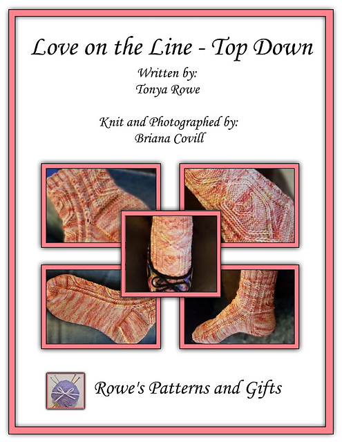 Ravelry: Love on the Line - Top Down Sock pattern by Tonya Rowe